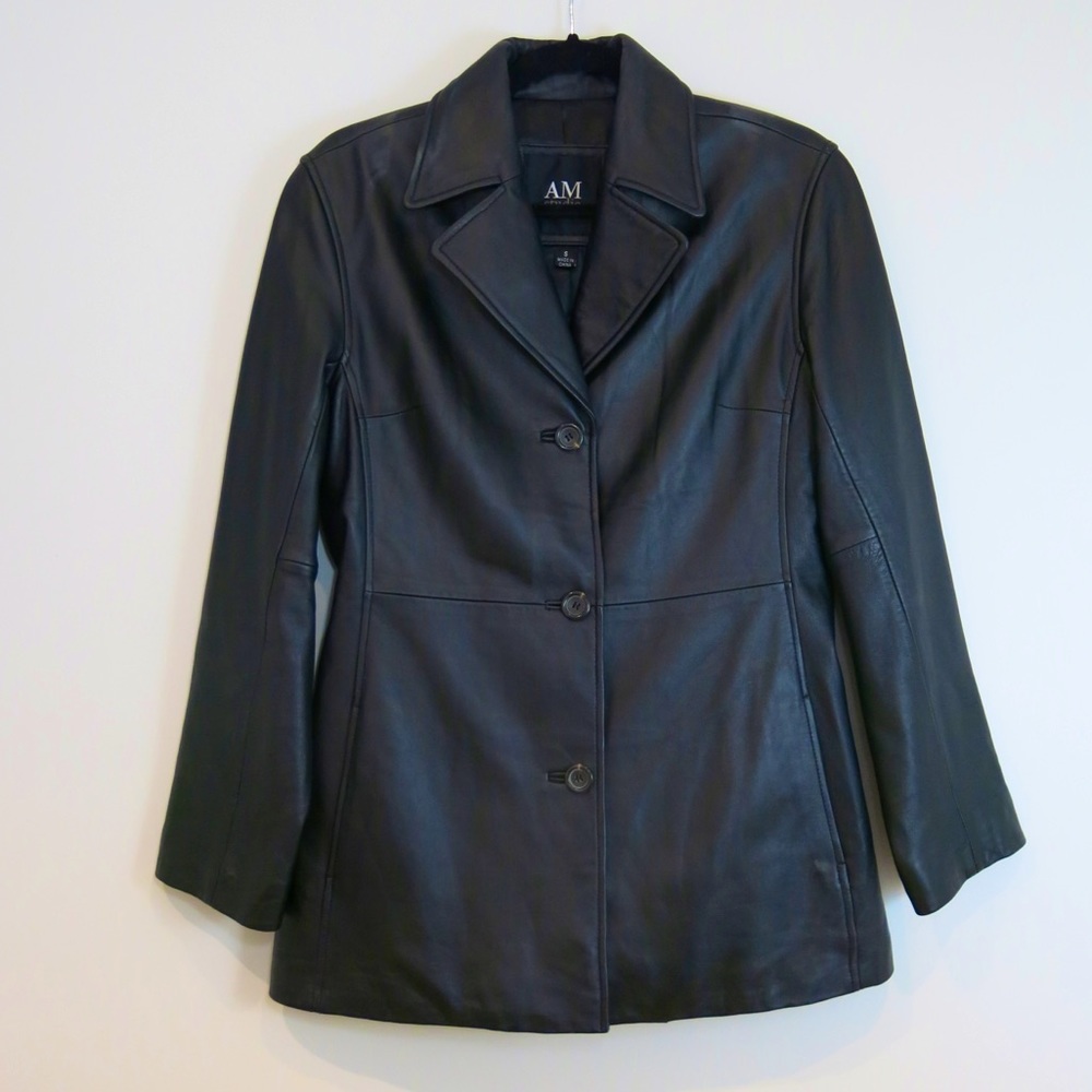 Andrew Marc (Am Studio) Black Leather Jacket - Gem